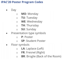 Poster sessions – IPAC20